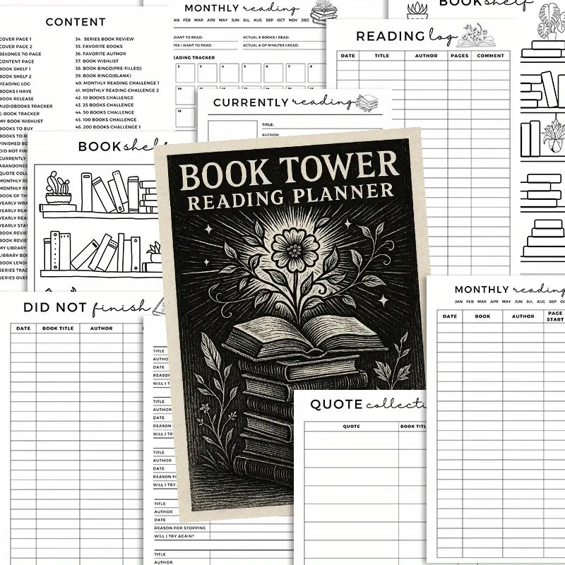 Reading Tracker Journal – Donnie's Book Club
