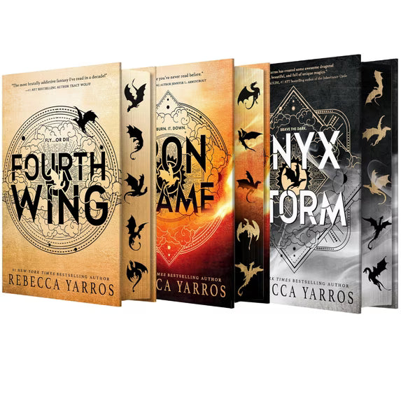 Fourth Wing Series Deluxe Hardcover - Books Only – Donnie's Book Club